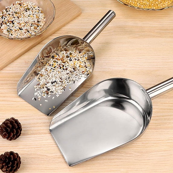 9-Inch Thick Stainless Steel Ice Shovel Tea Dried Fruit Rice Shovel ...