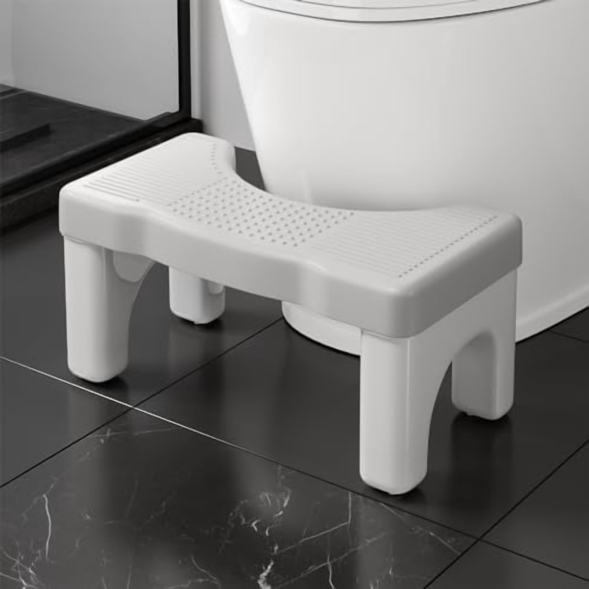 9 Inch Toilet Squat Stool, Portable Poop Foot Stool, Non Slip Toilet ...