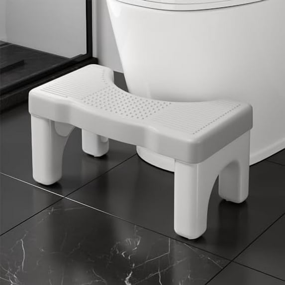 9 Inch Toilet Squat Stool, Portable Poop Foot Stool, Non Slip Toilet ...