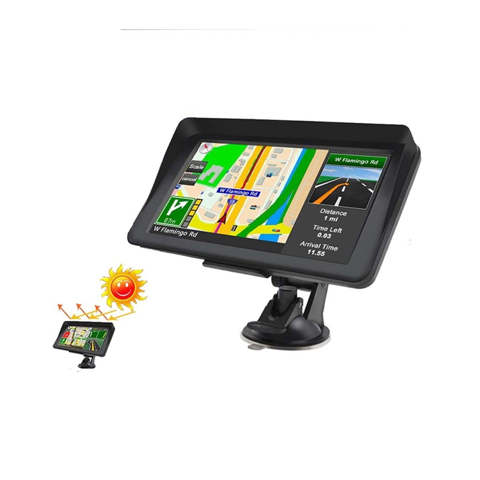 9 Inch Touch Screen GPS Navigation With Free Maps 256M+8GB Car ...