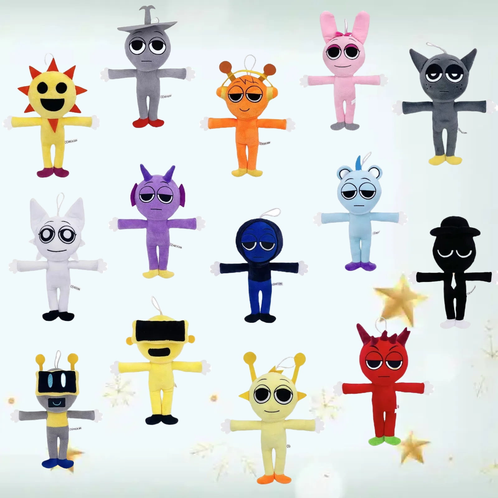 9 Inch Ultimate Sprunki Plush Collection: Soft, Huggable Game Stuffed ...