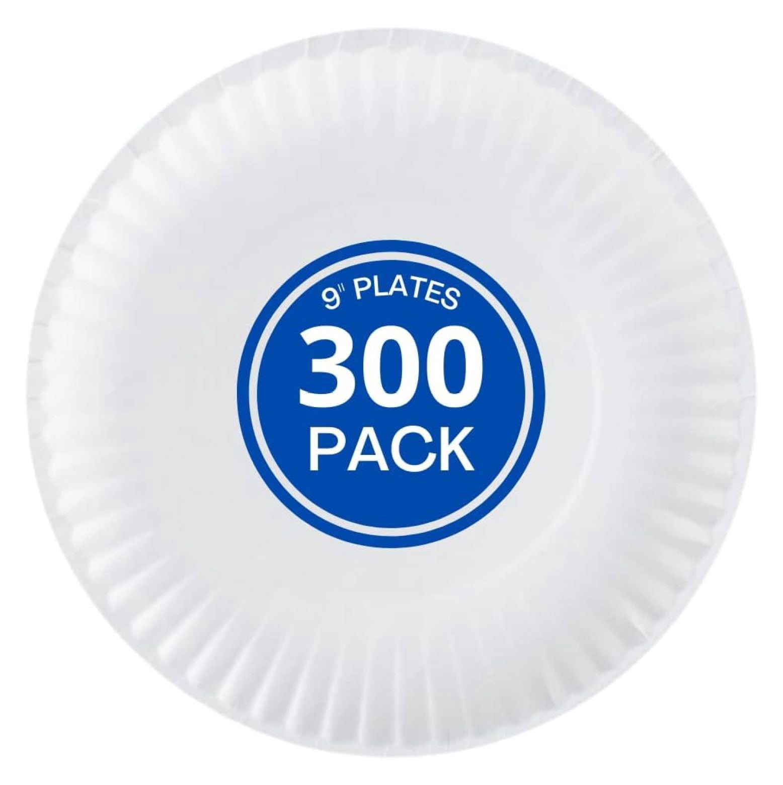 9 Inch Uncoated Paper Plates by for Everyday Use, Restaurants, Parties ...