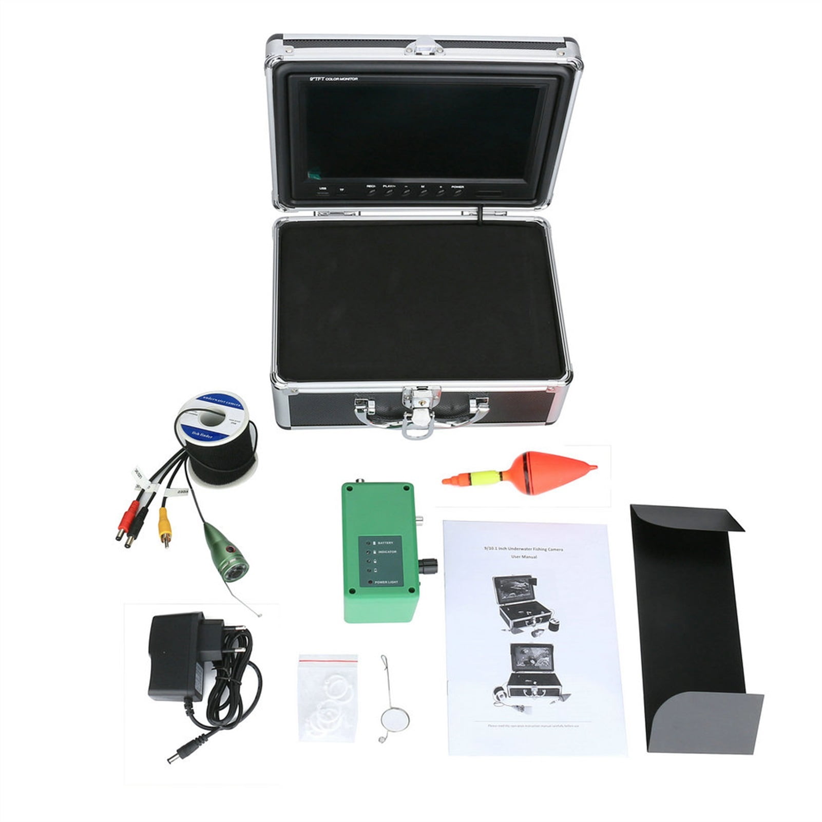 9 Inch Underwater Fishing Video Camera 1000TVL Fish Finder HD DVR ...