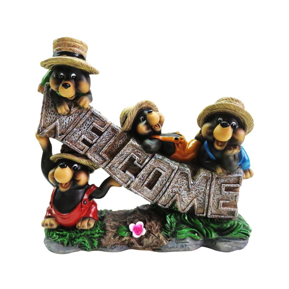 9 Inch Welcome Bear Statuary - Walmart.com