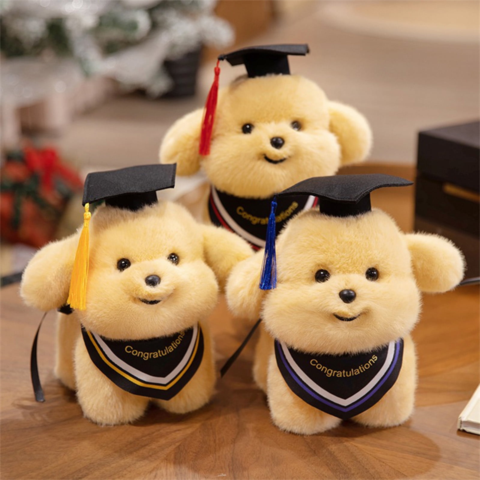 9 Inches Graduate Plush Dolls Doctor Puppy Plush Toy Cute Stuffed ...