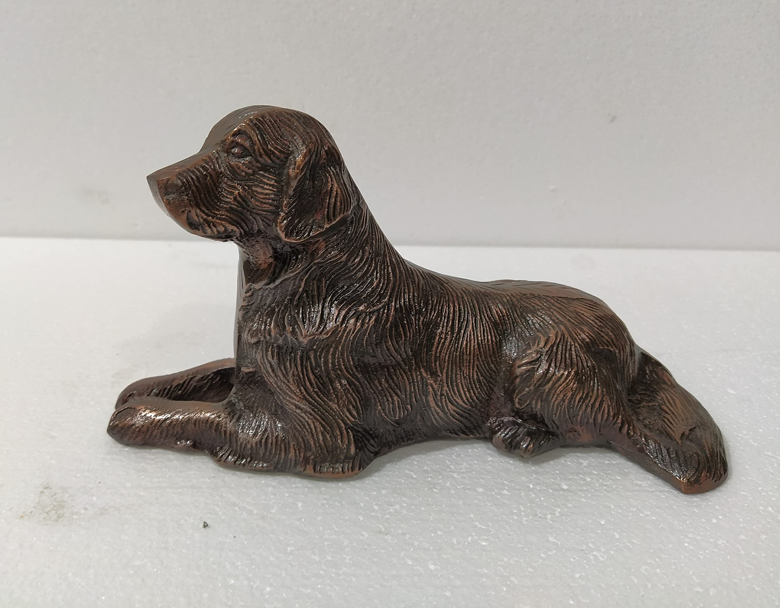 9 Inches Metal Retriever Sitting Dog Statue: a Must-Have for Dog Lovers ...