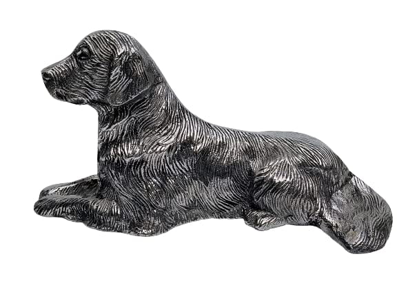 9 Inches Metal Retriever Sitting Dog Statue: a Must-Have for Dog Lovers ...