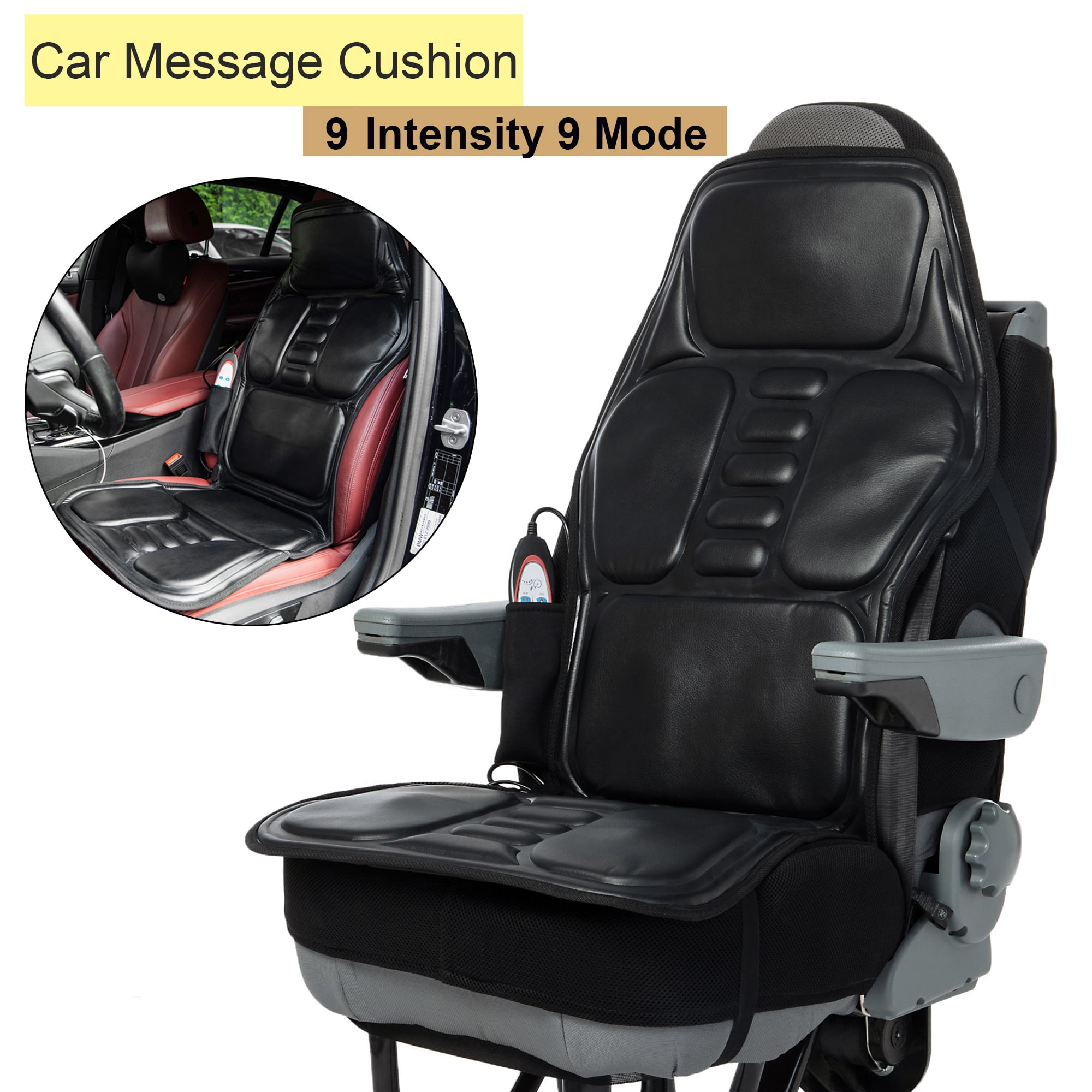 9 Intensity 9 Mode Electric Heated Massage Car Seat Electric Heated ...