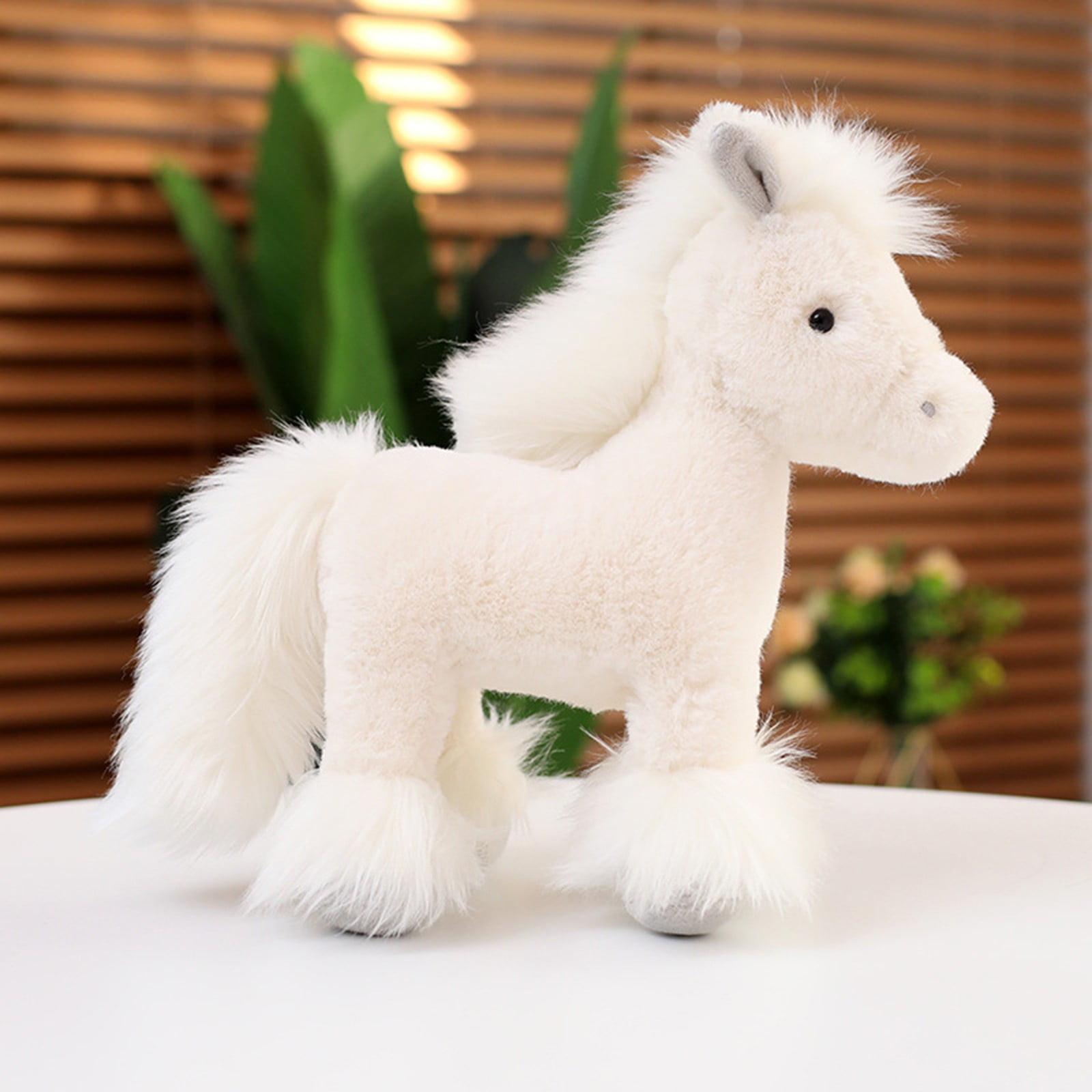 9" Jellycat White Pony Stuffed Animal, Emotional Comfort Toys for Kids ...