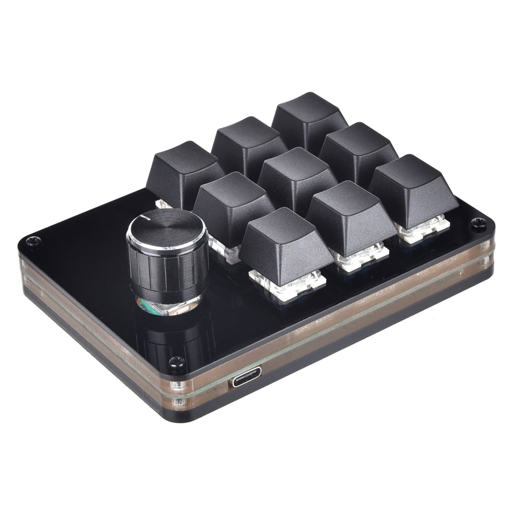 9 Key Macro Programmable Keyboard Mini Mechanical Gaming Macro Keyboard ...