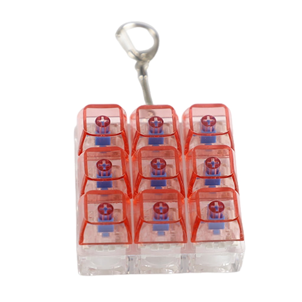 9-Key Mechanical Keyboard Switches Tester Keychain With 9 Clicky Keys ...