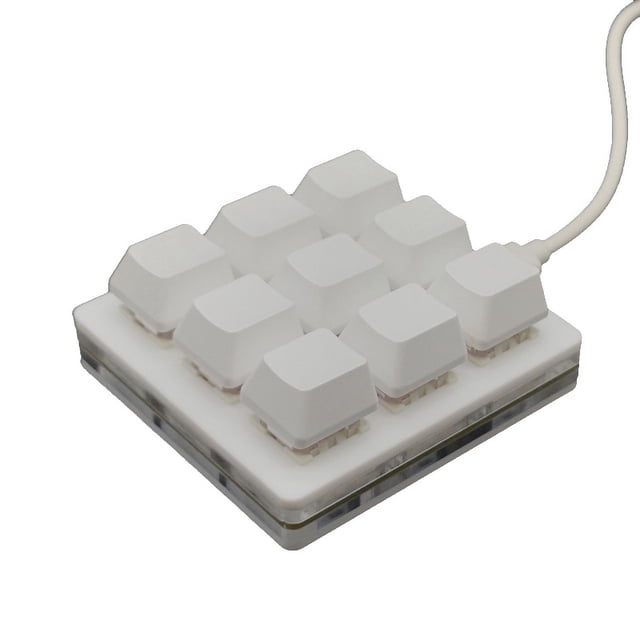 9-Key Mini Mechanical Keypad Select All Copy Paste Custom Shortcut Key ...