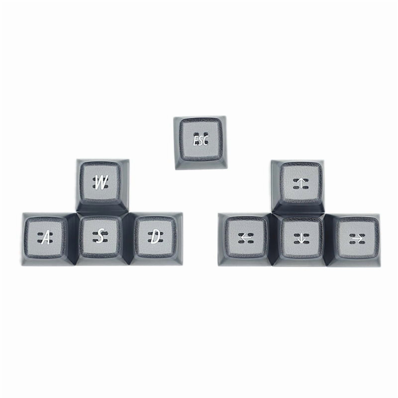 9 Keys PBT RGB Backlit Two Color Injection Keycaps Esc WASD Direction ...
