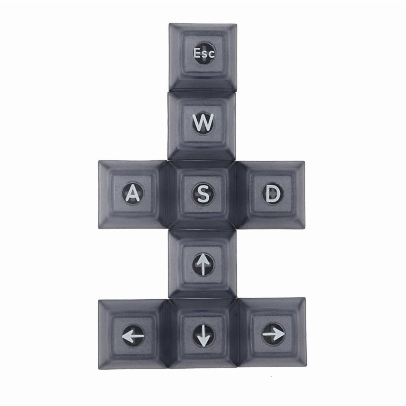 9 Keys WASD/ ESC/ Direction for Key Cap DSA Profile Backlit Keycaps For ...