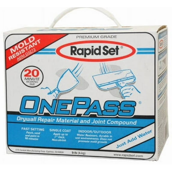 9 LB One Pass Multi Wall Repair Material & Joint Compound Sand & Paint ...