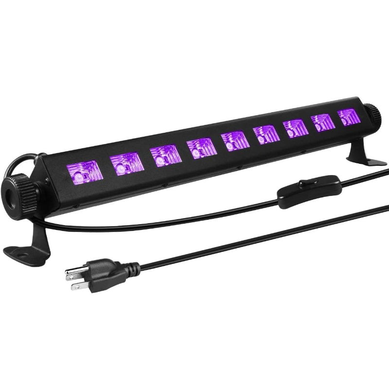 9 LED Black Light, 36W LED UV Bar Glow in The Dark Party Supplies for ...