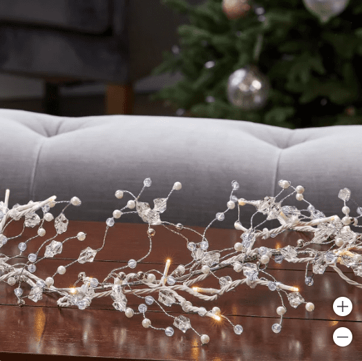 9’ LED Gem Garland - Walmart.com