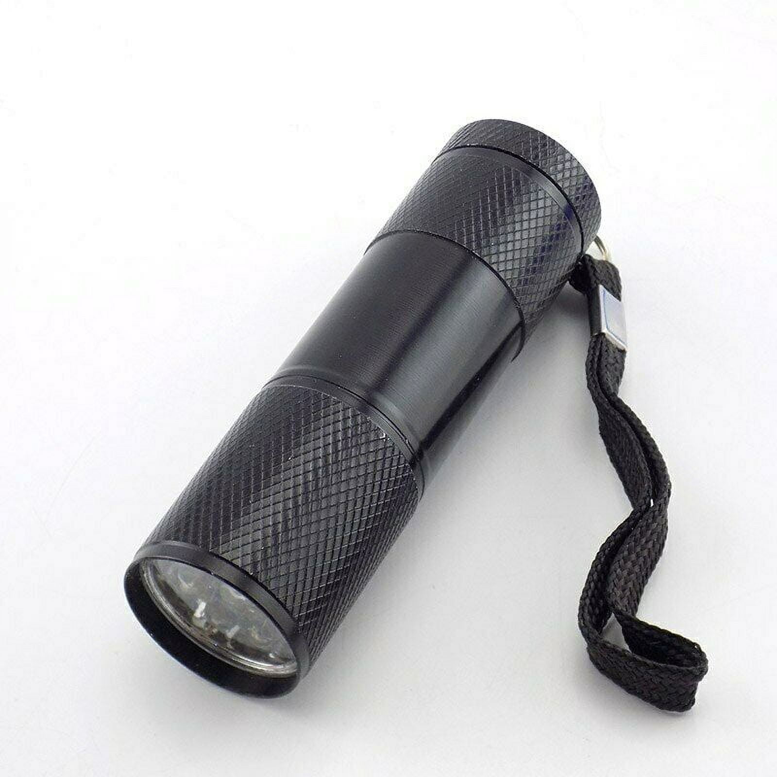 9-LED Mini Flashlight for Camping, Simyoung Mini Aluminum LED ...