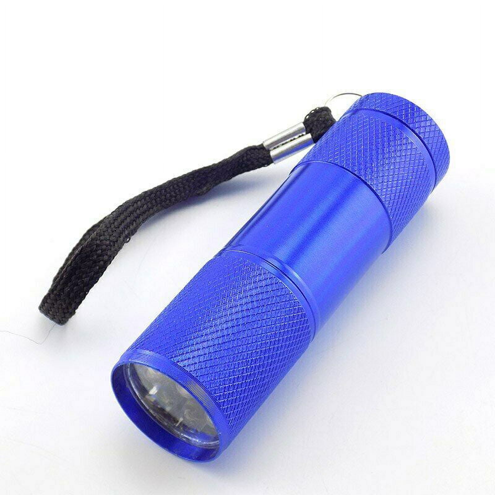 9-LED Mini Flashlight for Camping, Simyoung Mini Aluminum LED ...
