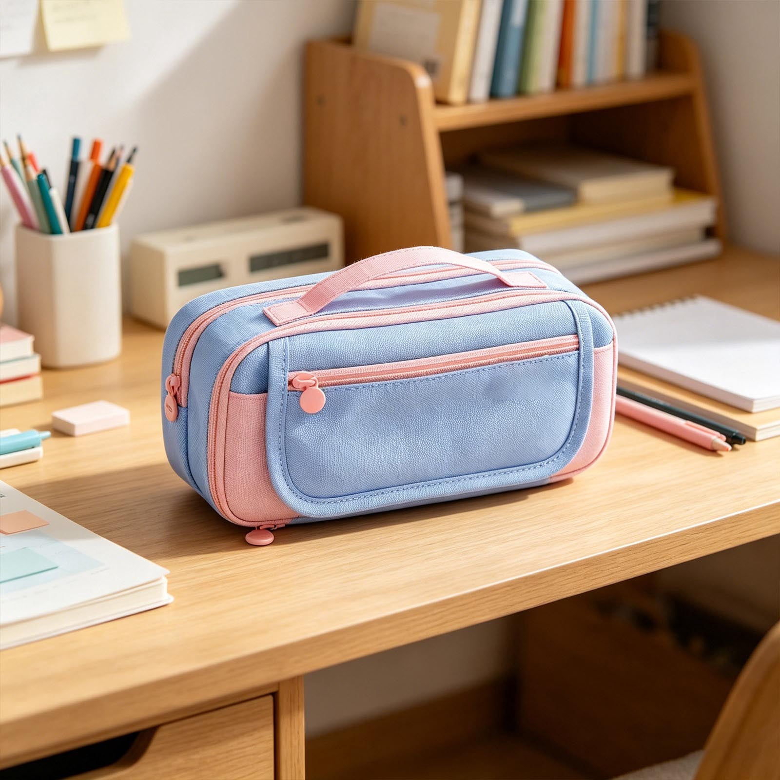 9-Layer Large Capacity Pencil Bag Multi-Compartment Pen Case Fabric ...
