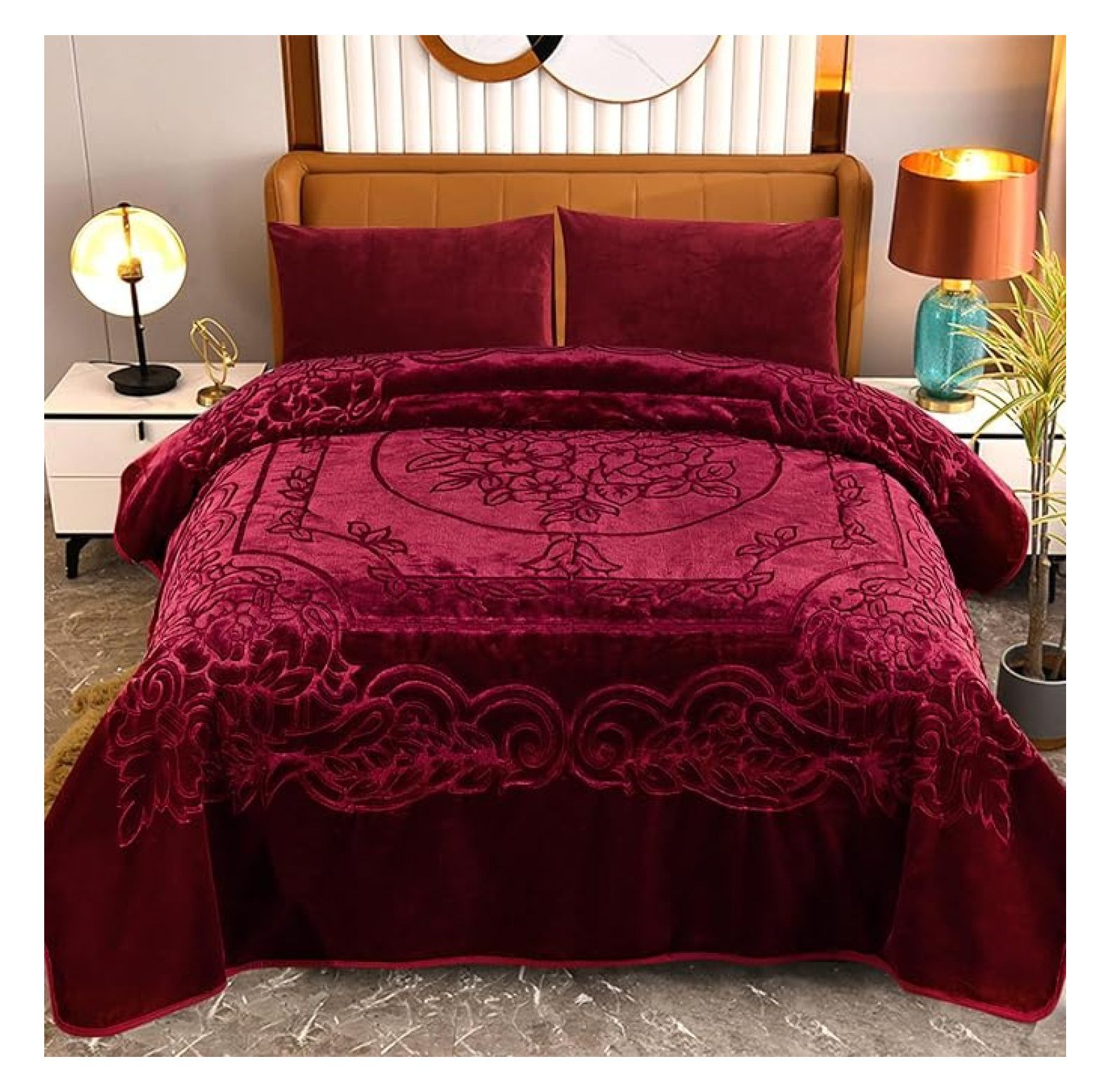 9 Lbs Heavy Fleece Blanket King Size Bed Blanket 85" x 95", Soft and ...