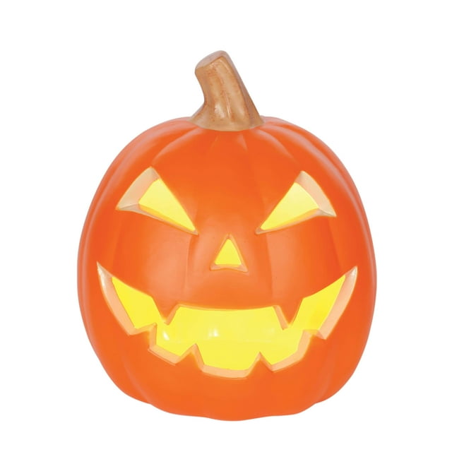 9" Light Up Jack O' Lantern Decoration - Walmart.com