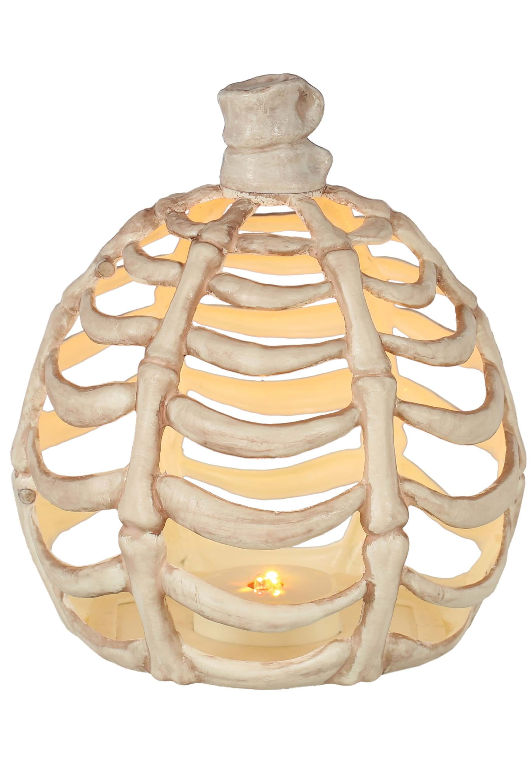 9" Light Up Pumpkin Bones Decoration - Walmart.com
