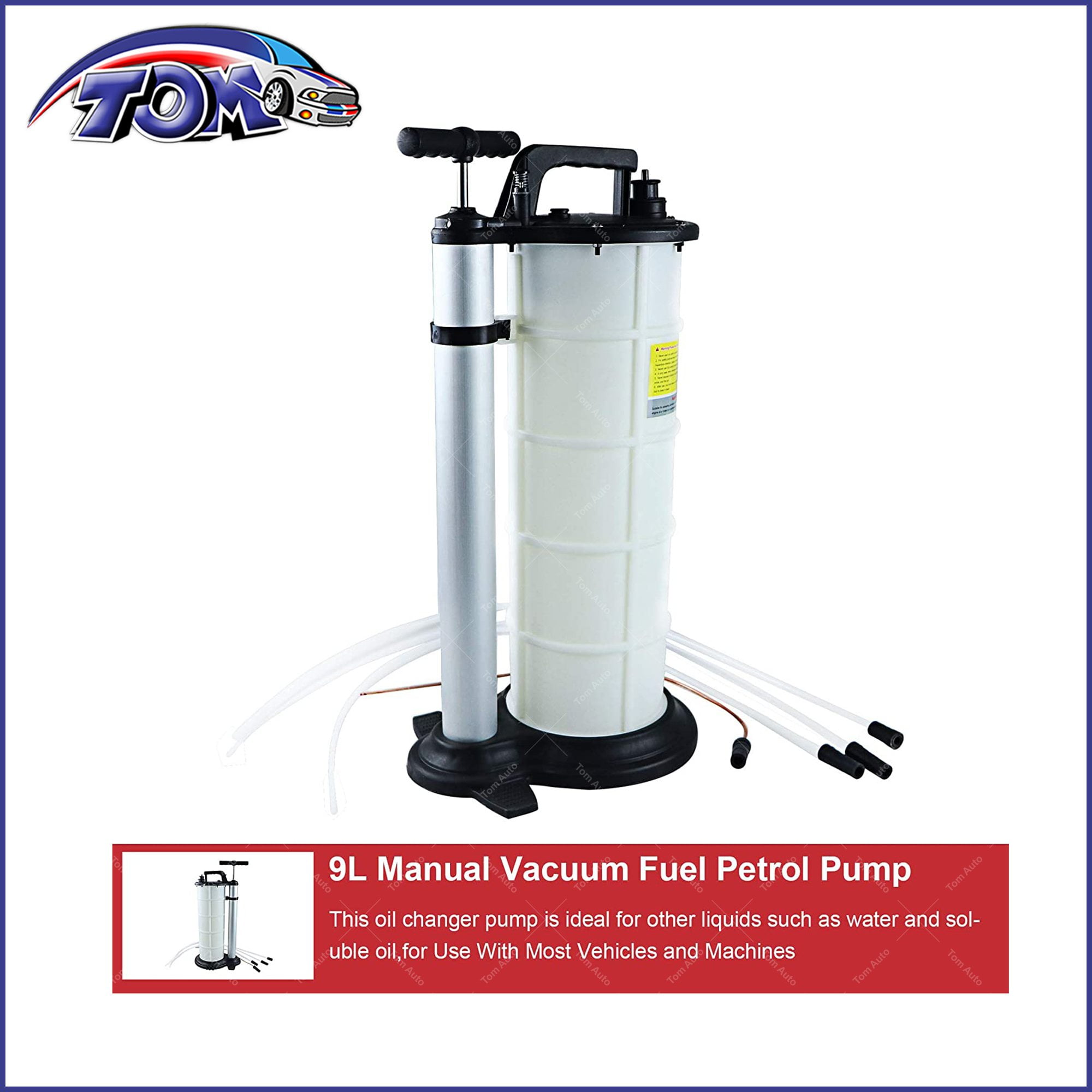 9L Oil Changer Fluid Extractor - Hand Operated Vacuum Transfer Pump ...