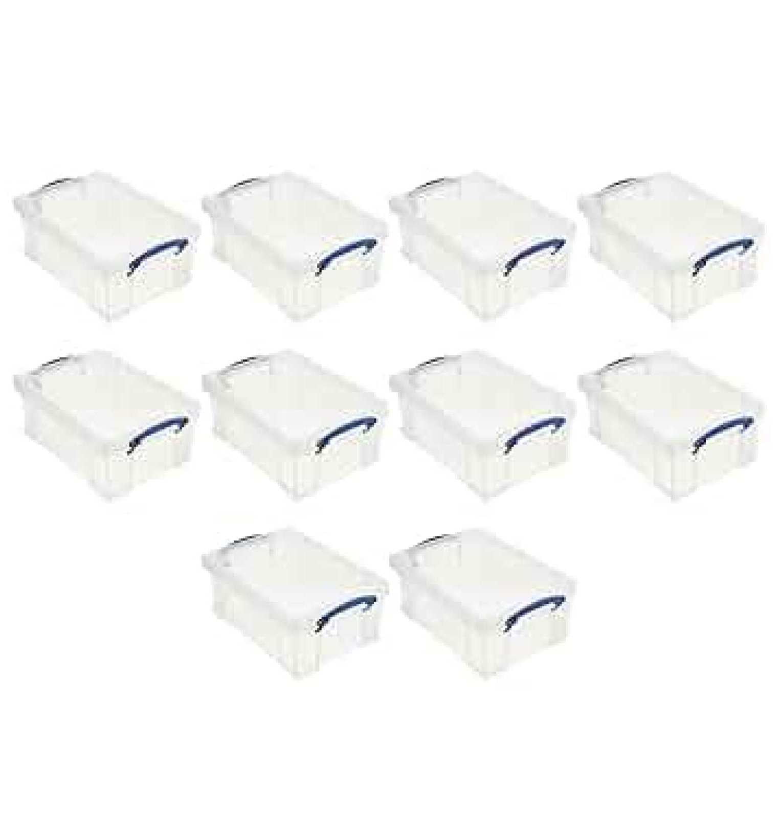 9 Liter Storage Containers 10 Pack - Stackable Plastic Bins with Lids ...