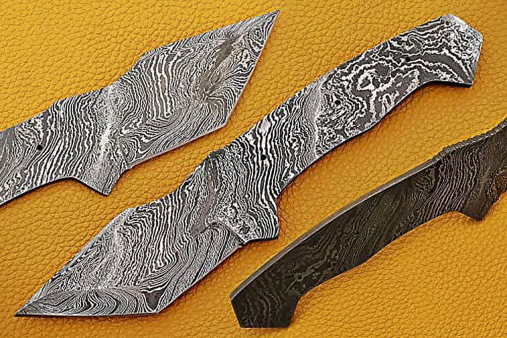 9" Long Damascus Steel Skinning Knife Blank Blade, Can be Used for ...