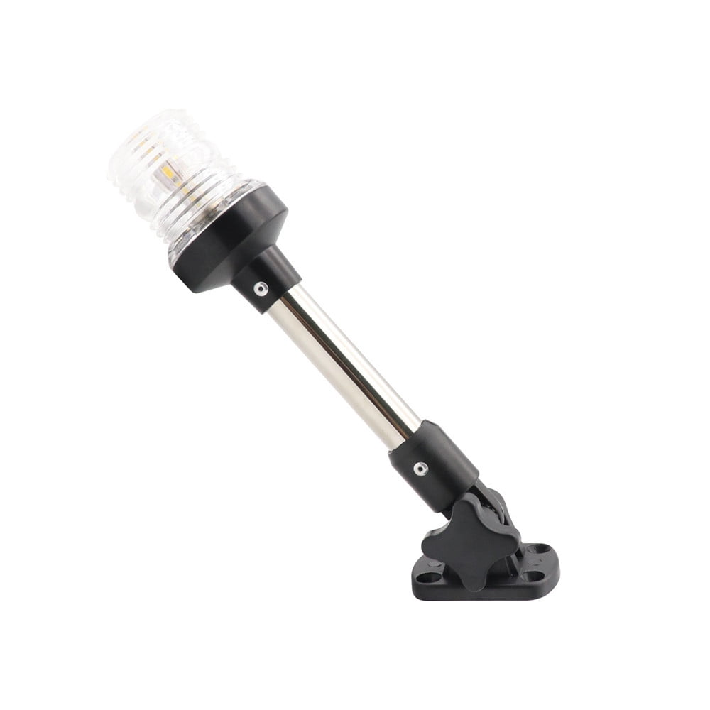 9" Marine Boat Yacht White LED All Round Navigation Pole Light Anchor ...