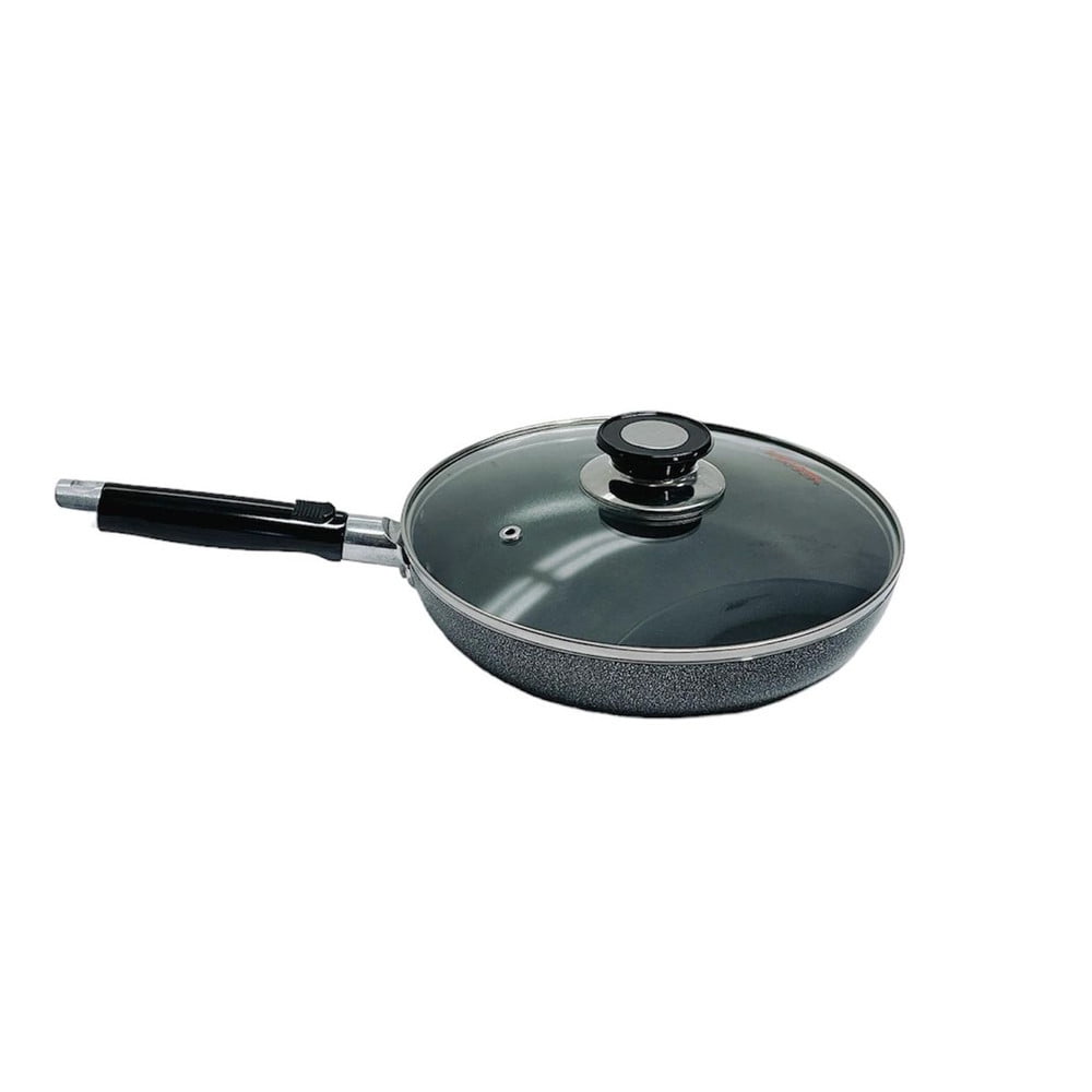 9" Nonstick Fry Pan With Lid Deep Frying Pan with Handle,Skillet ...