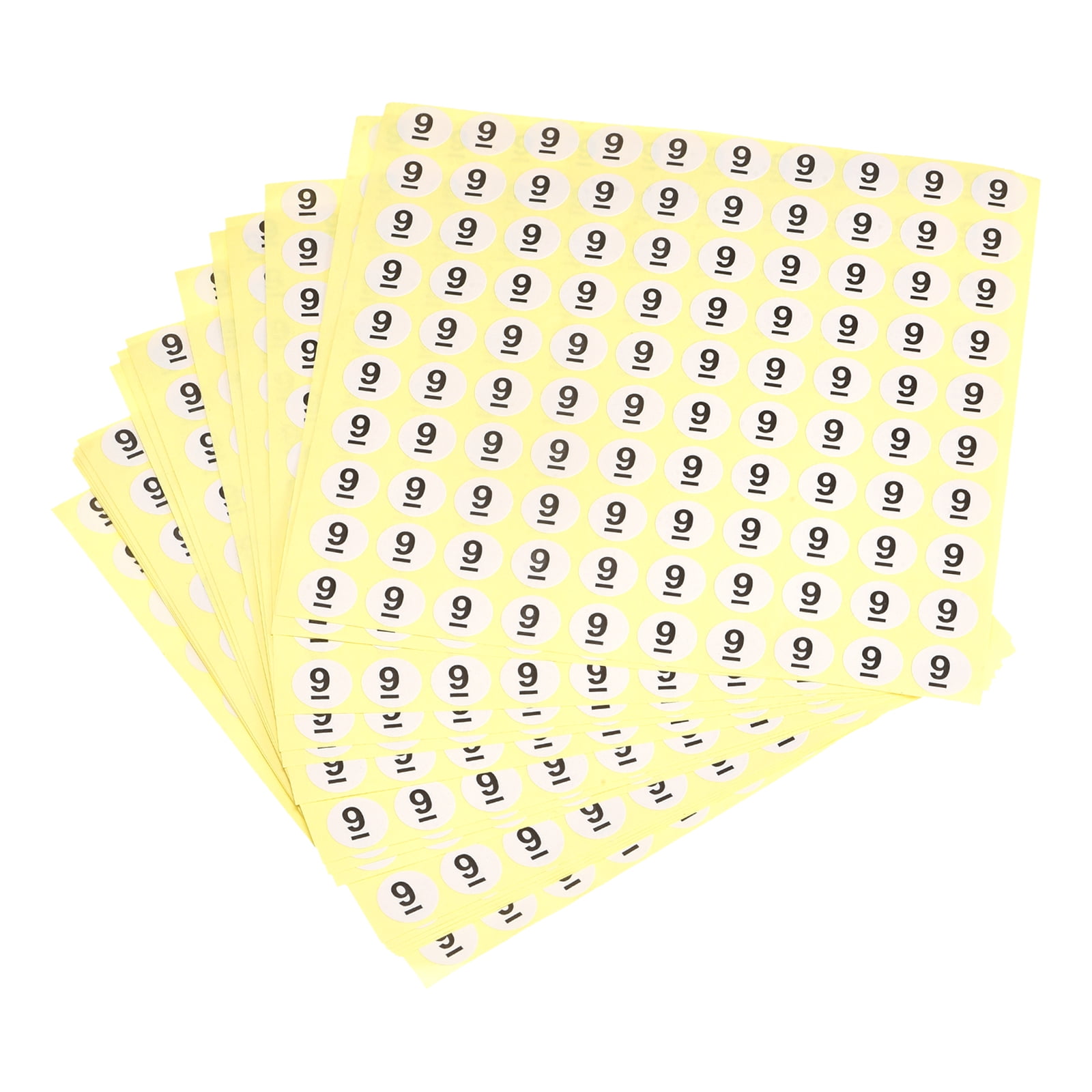 9 Number Stickers Number Label Self Adhesive Marked Sticker 13mm/0.5 ...