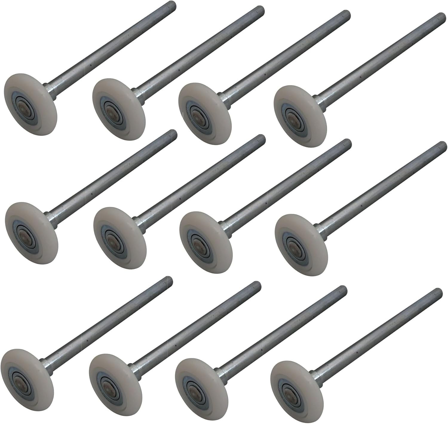9" Nylon Grade Garage Door Roller Long Stem for use in 2" Track - 12 ...