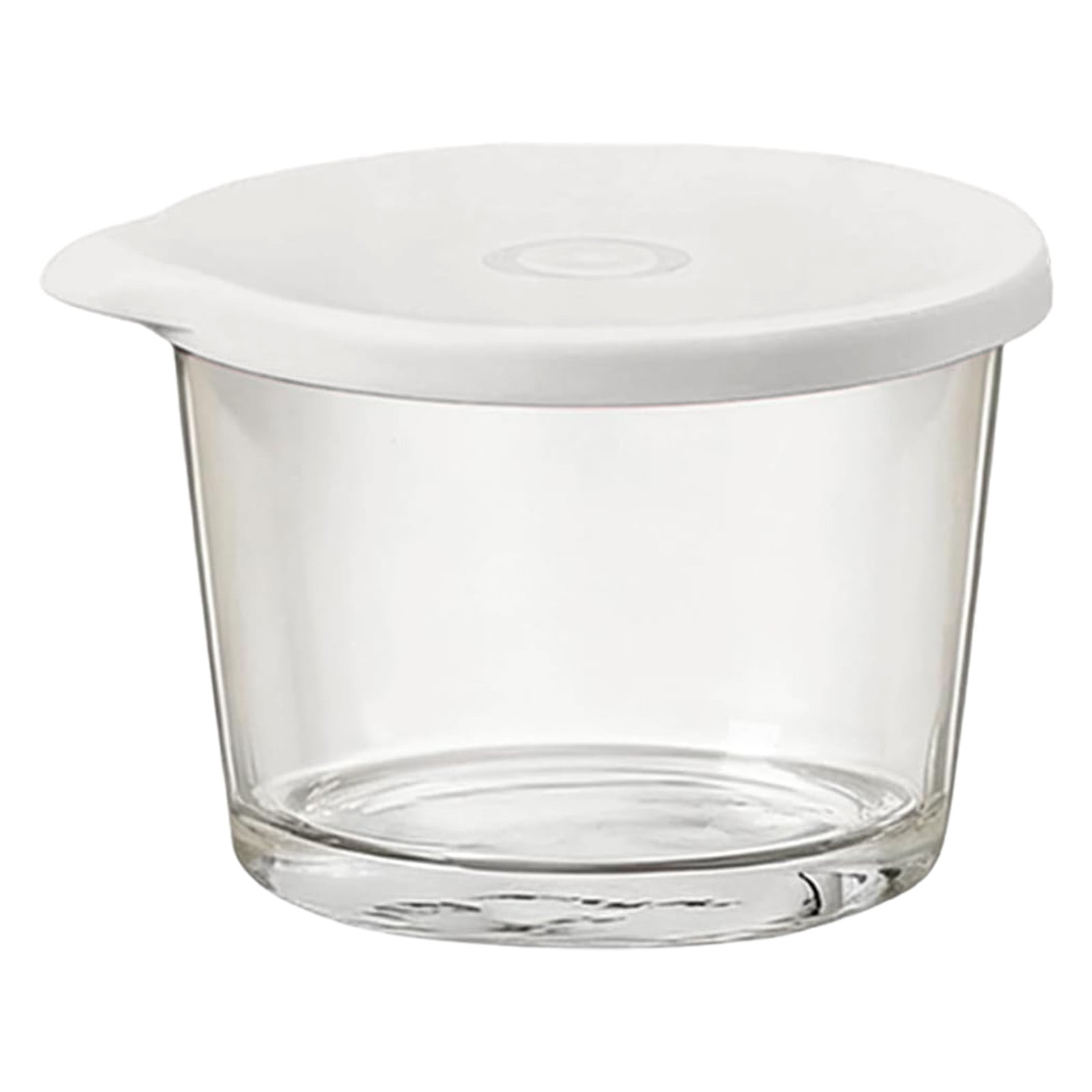 9 OZ Small Round Glass Containers with Lids, Clear Food Jars Airtight ...