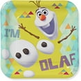 9" Olaf Square Paper Party Plate, 8ct - Walmart.com