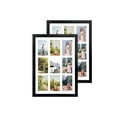 2 Set 4x6 Multiple Openings Collage Picture Frames, Versatile Black ...