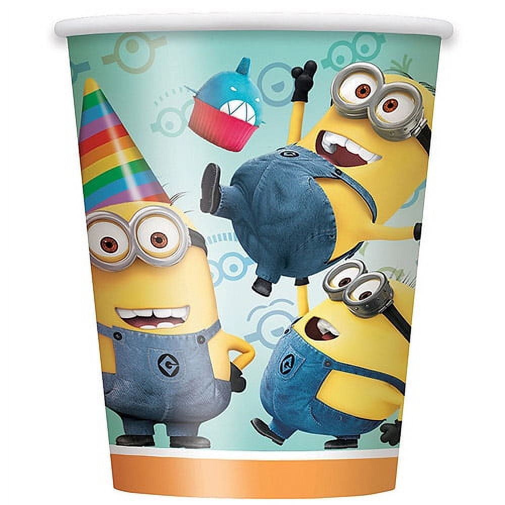 Unique Industries Paper Despicable Me Cups, 9 Ounce, Disposable Kids ...