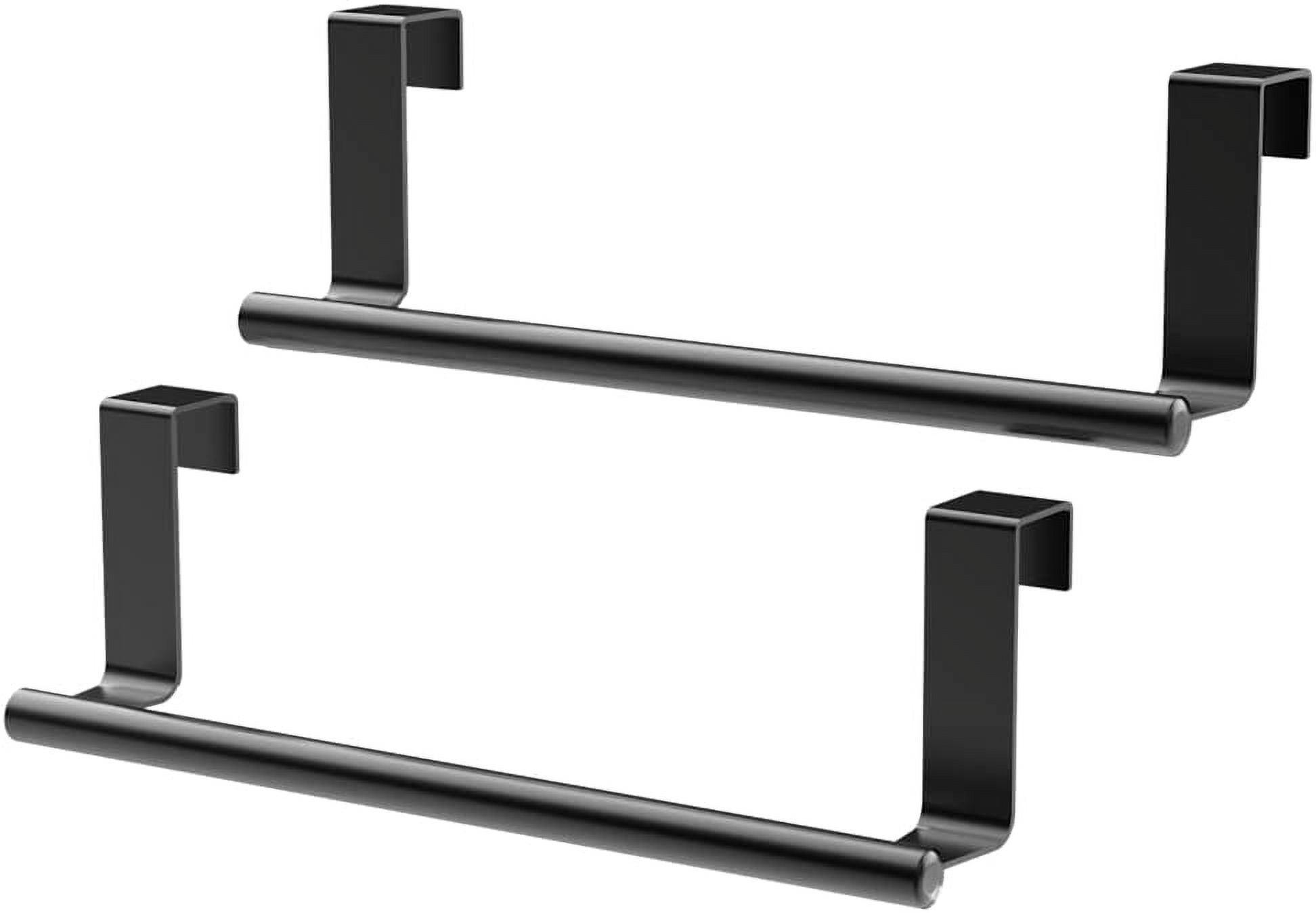 9" Over The Cabinet Towel Bar Holders, Handing Towel and Washcloth Rack ...