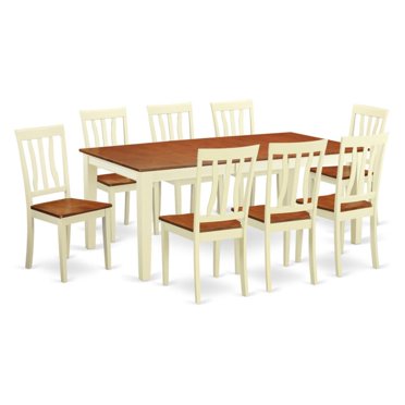 Powell Lenoir 5 Piece Dining Table Set, Wirebrushed Oak - Walmart.com