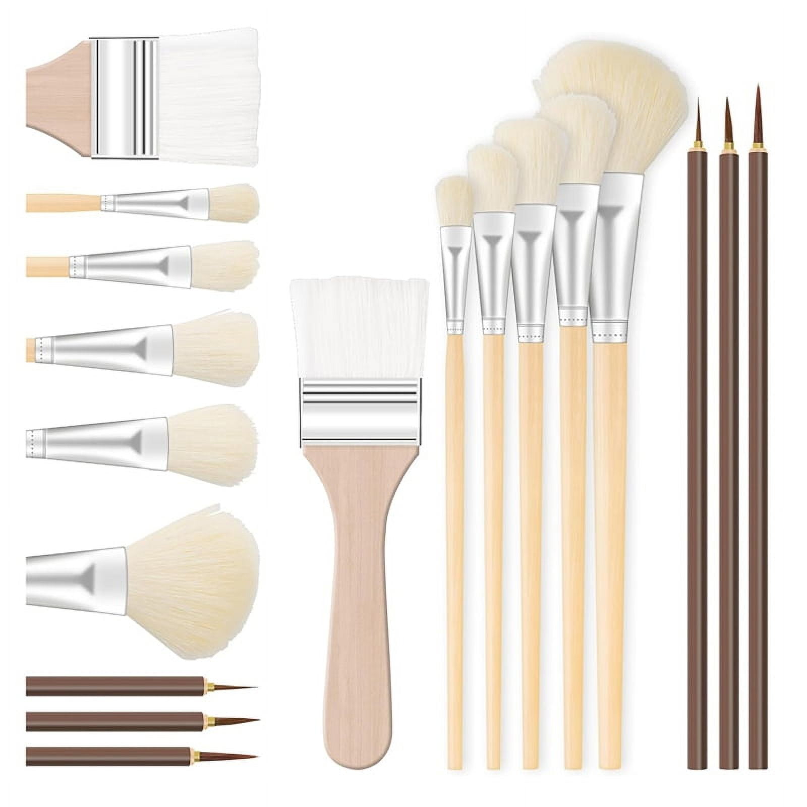 9 PCS Acrylic Paint Brushes Set,Paintbrushes for Acrylic Paint with ...