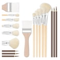 9 PCS Acrylic Paint Brushes Set,Paintbrushes for Acrylic Paint with ...