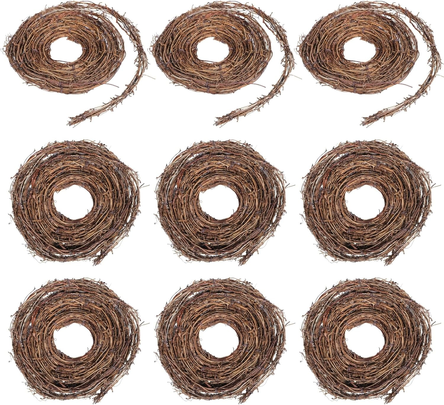 9 PCS Grapevine Garland - DIY Crafts Natural Grapevine Twig Vines, 15 ...
