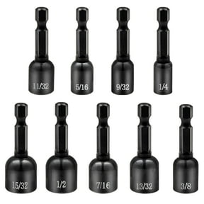 Klein Tools 32930 SAE Magnetic Impact Nut Setter Set, 6-Piece Color ...