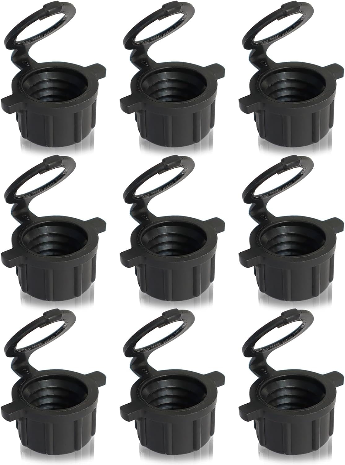 9 PCS Racing Vent Caps Fit Vp Jug Can, 24 mm Black 3045 Vent Caps ...