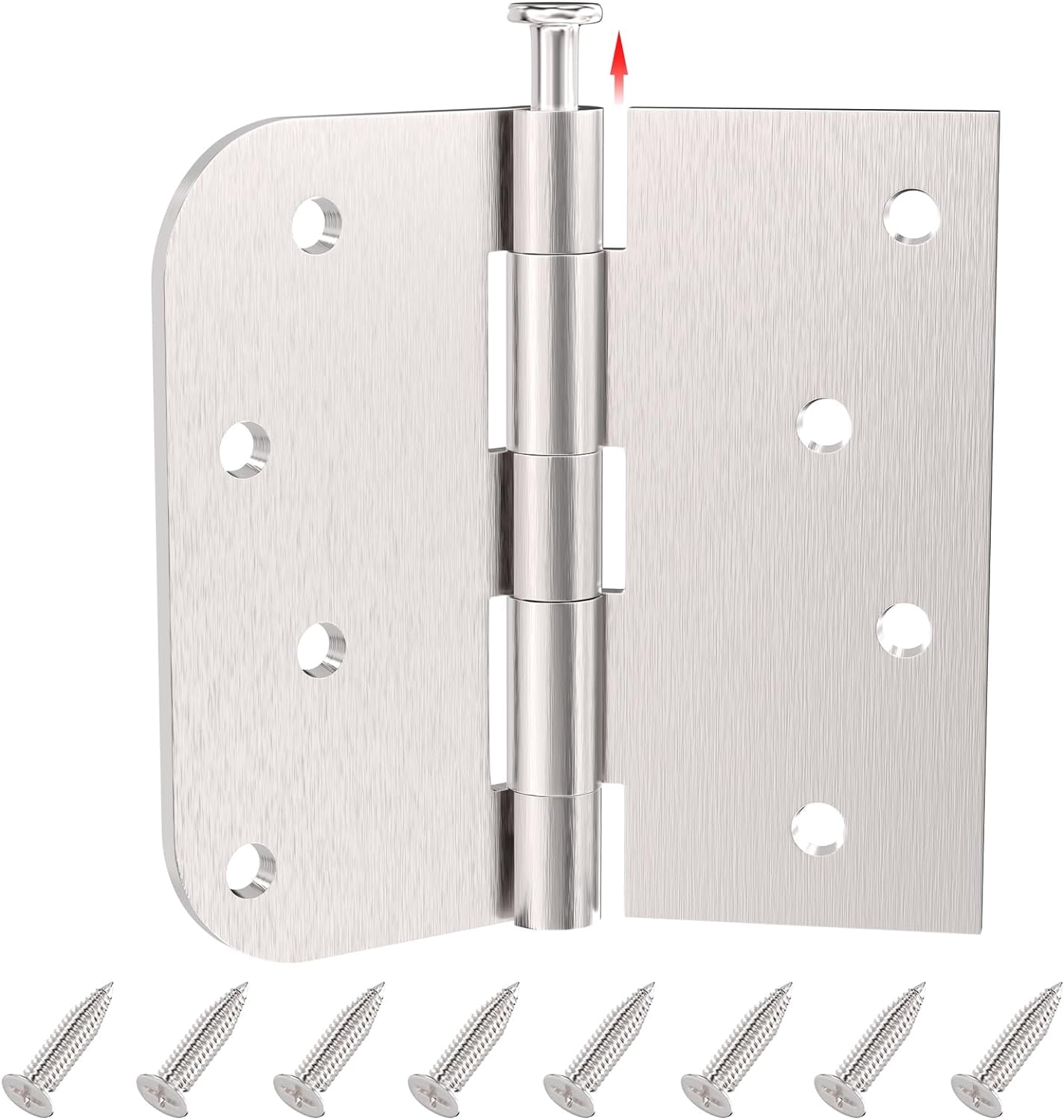 9 Pack 4in Door Hinges Interior Door Hinges 4 x 4 Inch with Square ...