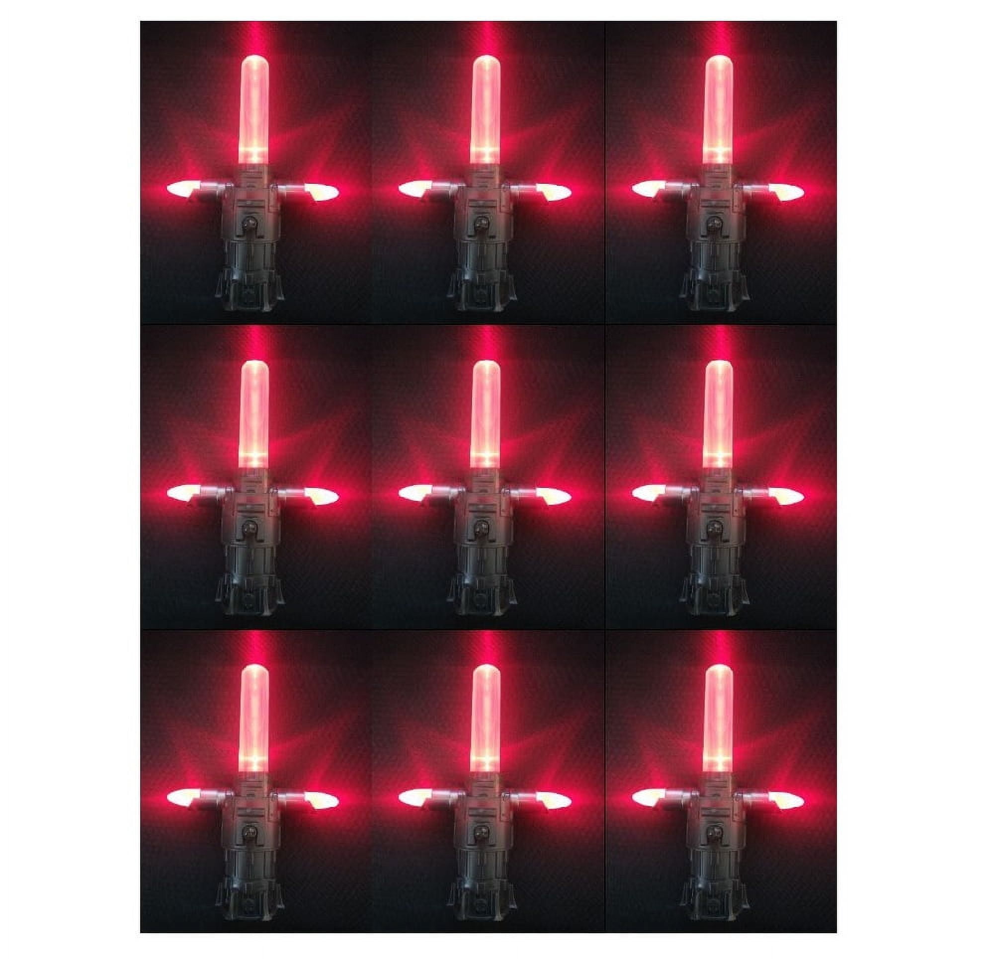 9 Pack - 6" LED Glow Light Up Galaxy Star Saber Sword Mini Candy ...