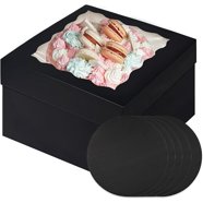 Cupcake Boxes Treat Bakery Boxes with Window & Tags Individual Cupcake ...