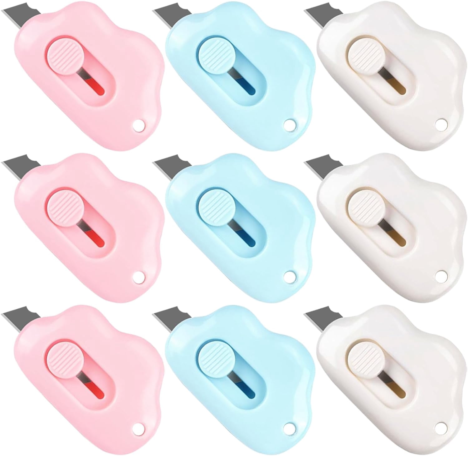 9 Pack Box Cutter Retractable, Mini Utility Letter Opener, Adorable ...