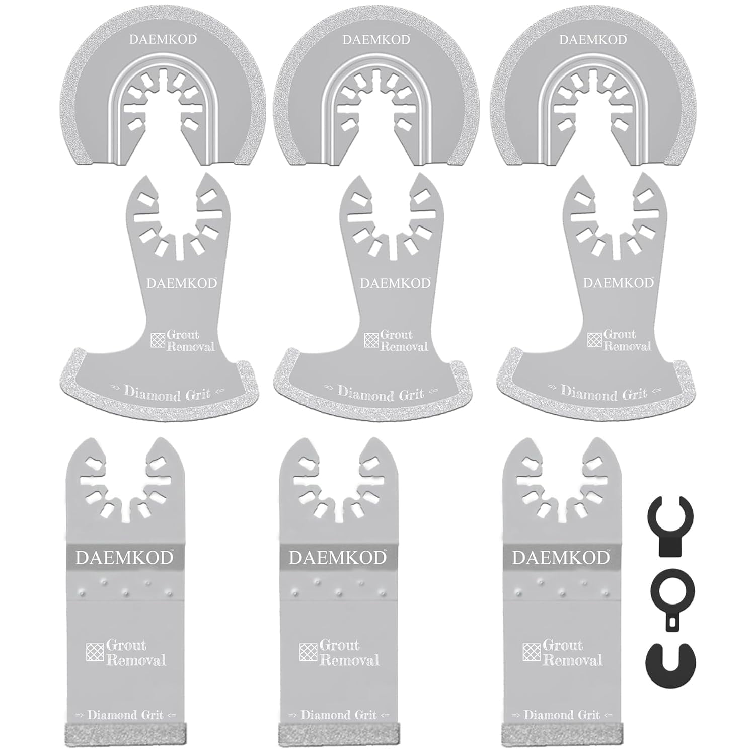 9 Pack Diamond Oscillating Tool Blade, Professional Multitool Blades ...